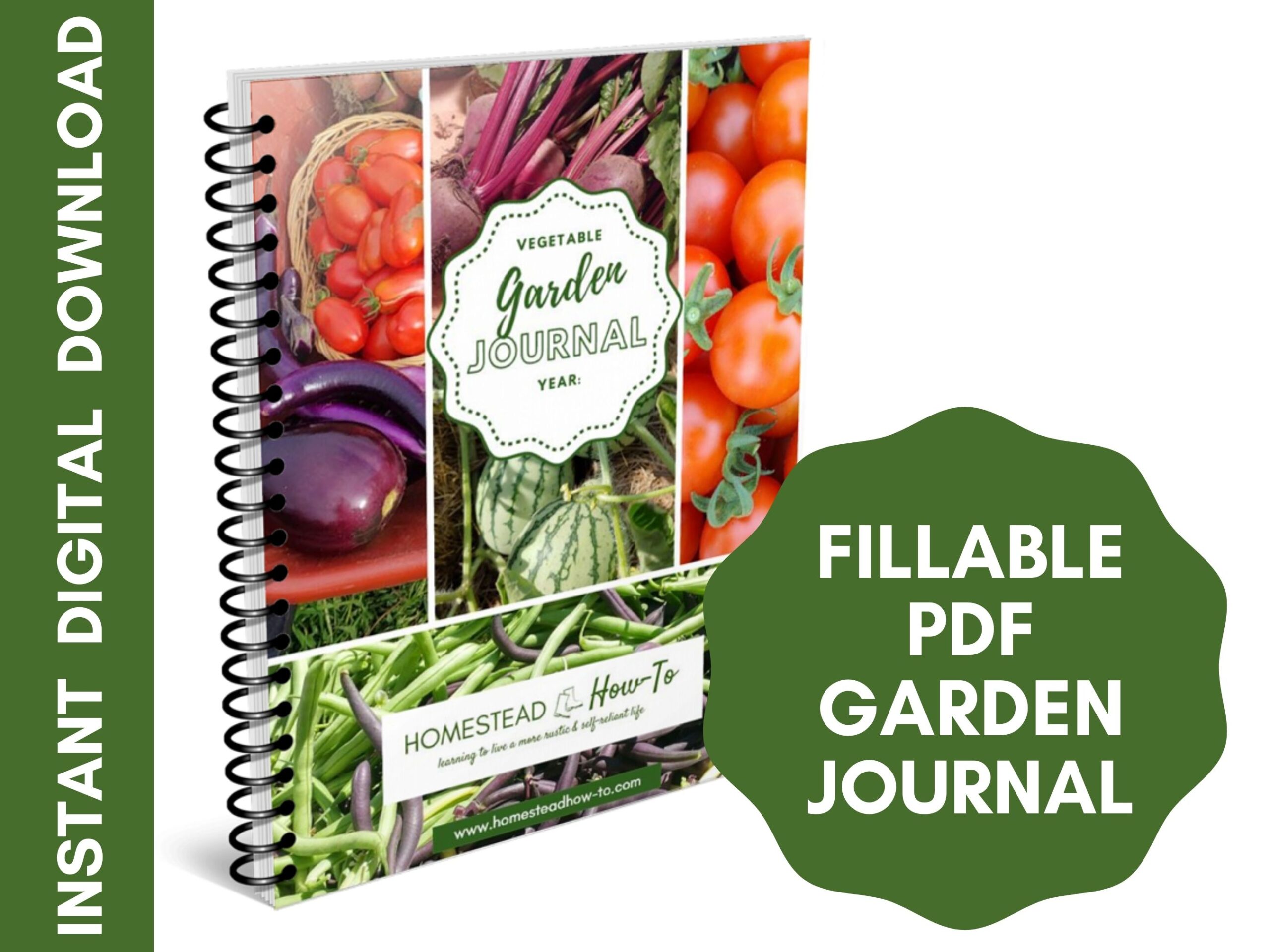 Vegetable Garden Journal – Fillable PDF – Homestead How-To